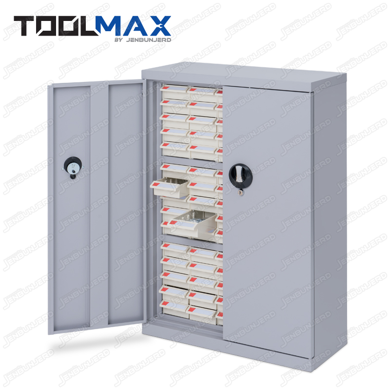 ตู้ใส่กล่องอะไหล่ ประตูบานเปิด พร้อมกล่องอะไหล่ ABS 75 ช่อง #CD75D