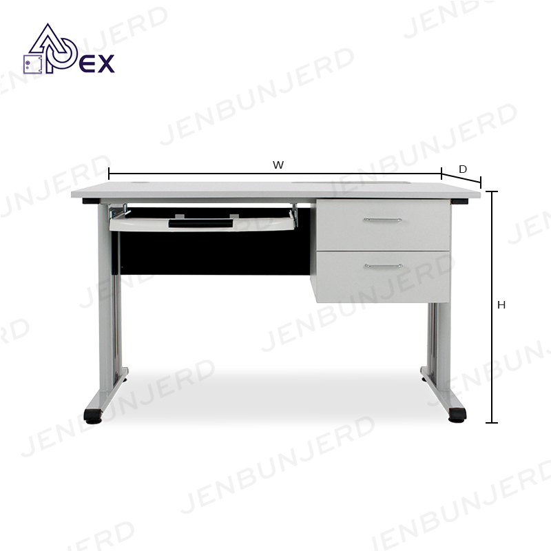 จำหน่าย โต๊ะสำนักงาน โต๊ะออฟฟิศ โต๊ะทํางานออฟฟิศ โต๊ะคอมพิวเตอร์ สีเทา ...