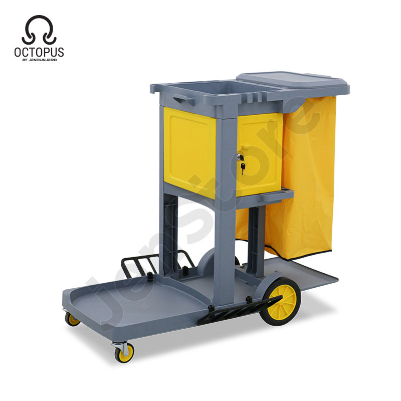 รถเข็นทำความสะอาด พร้อมถุง 75 ลิตร JC-8170G