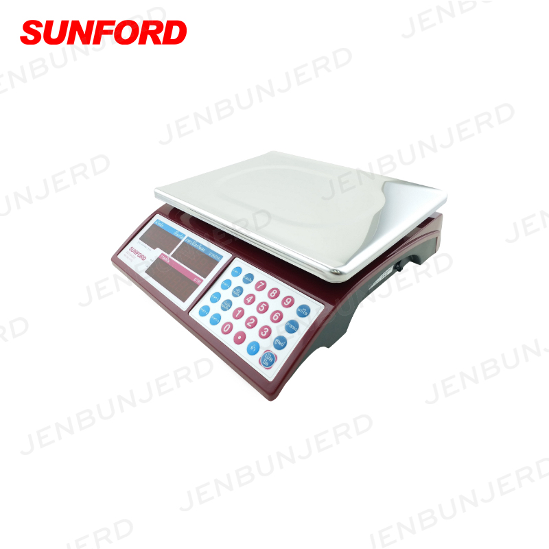 จำหน่าย เครื่องมือช่าง เครื่องชั่งดิจิตอลตั้งโต๊ะ พิกัด 30 กก. SUNFORD ACS-30-JE21 - เจนสโตร์