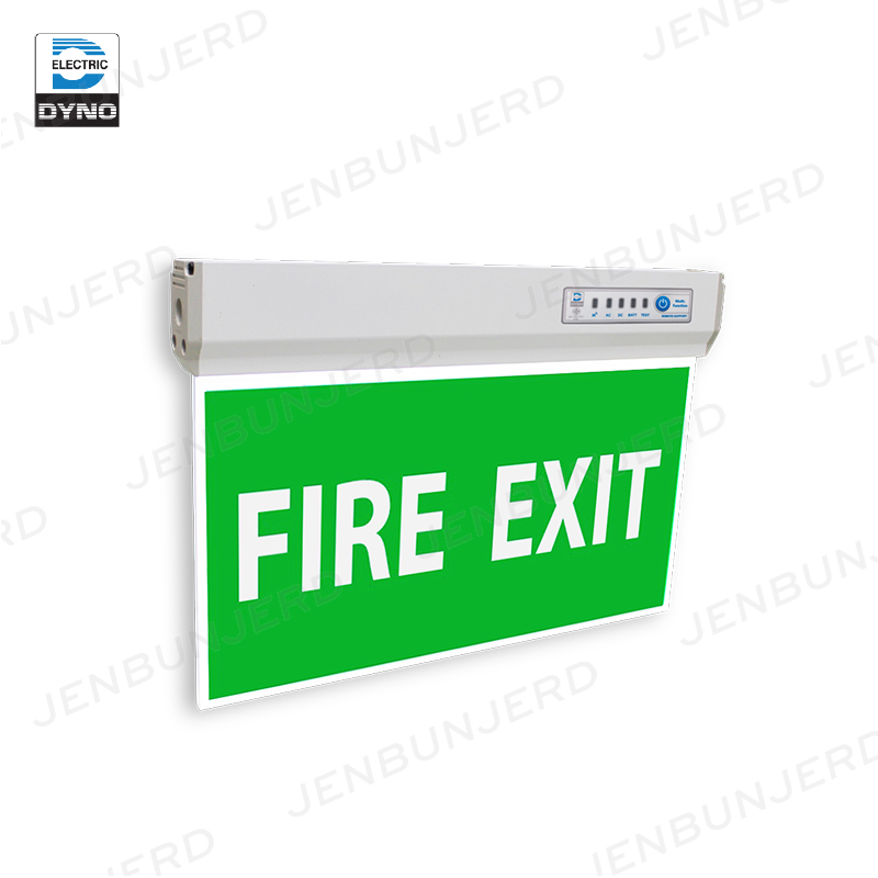 ป้ายไฟทางออกฉุกเฉินแบบติดเพดาน 1 หน้า - FIRE EXIT XLF-S10R-1A