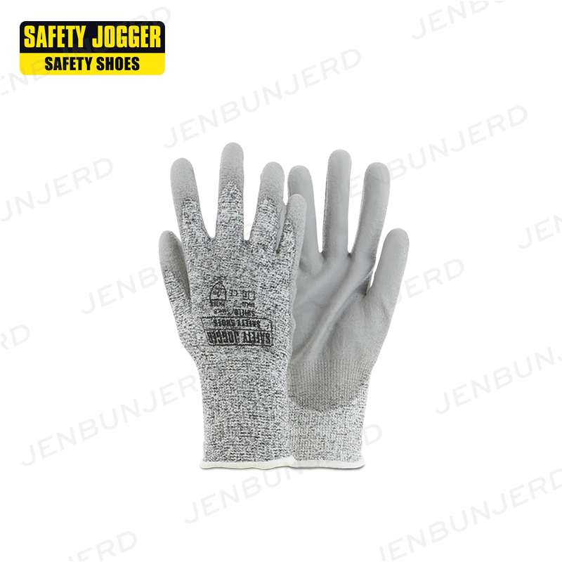 ถุงมือกันบาด สีเทา Size M - SAFETY JOGGER SHIELD