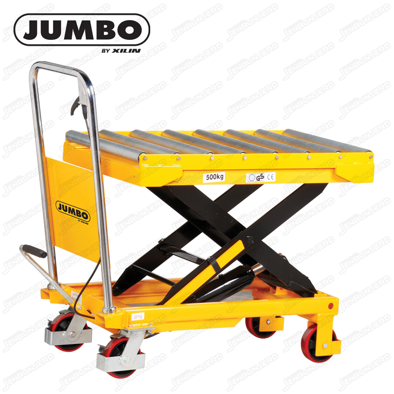 โต๊ะยกปรับระดับติดล้อ หน้าโต๊ะโรลเล่อร์ 470 กก. TMS500A-R