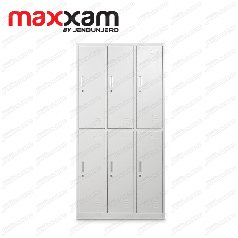 จำหน่าย ตู้ล็อกเกอร์เหล็ก ตู้ล็อกเกอร์ 6 ช่อง สีเทา W900xD450xH1800 มม. ...