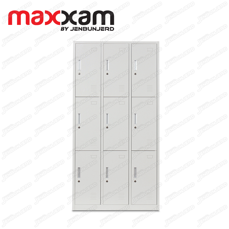 จำหน่าย ตู้ล็อกเกอร์เหล็ก ตู้ล็อกเกอร์ 9 ช่อง สีเทา W900xD450xH1800 มม. ...