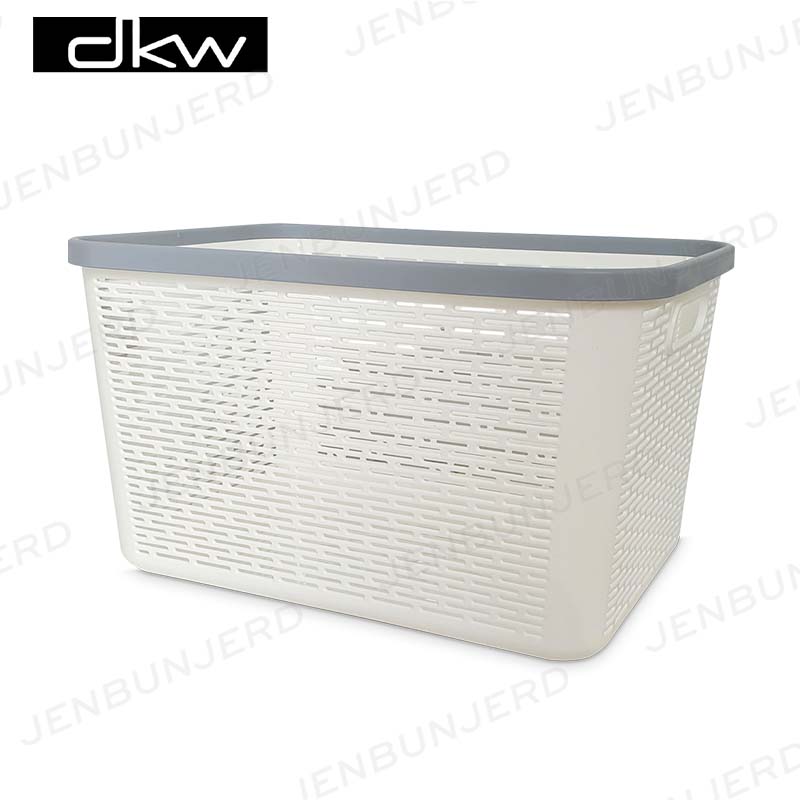 ตะกร้าอเนกประสงค์ สีขาว 374x264x222 - DKW HH-1236D