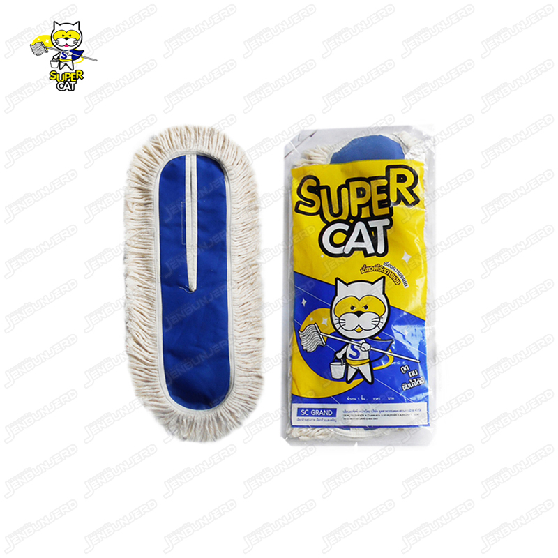 อะไหล่ไม้ม็อบดันฝุ่น 18 นิ้ว สีขาว SUPERCAT