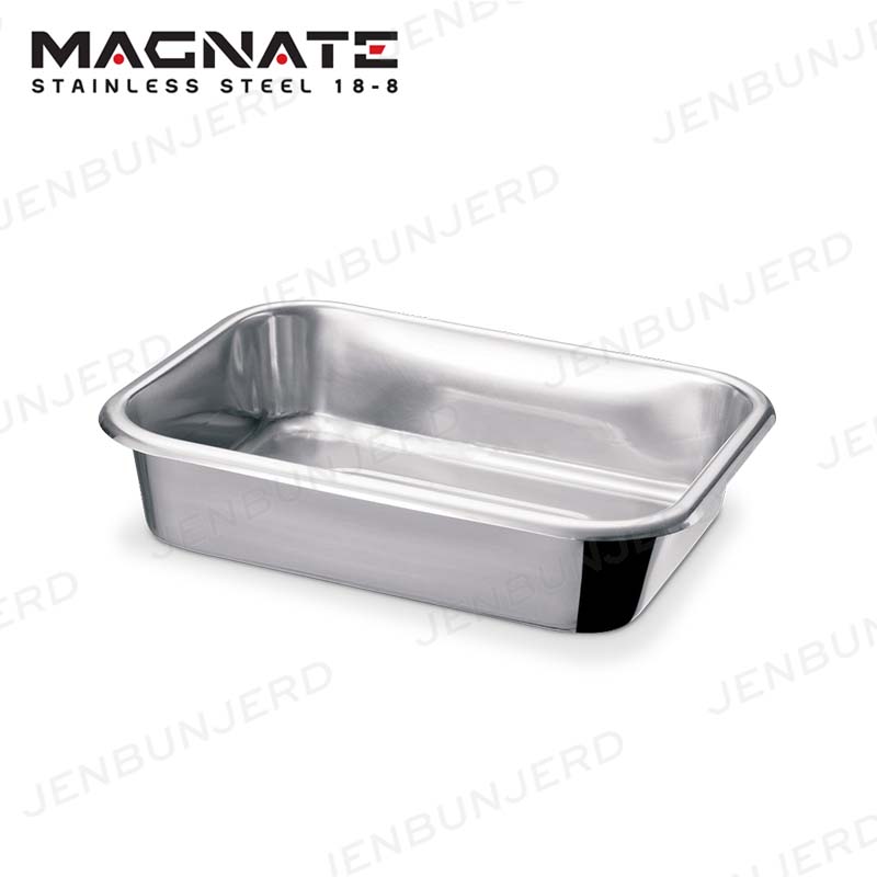 ถาดอุปกรณ์การแพทย์สแตนเลส 8 นิ้ว - MAGNATE 3007