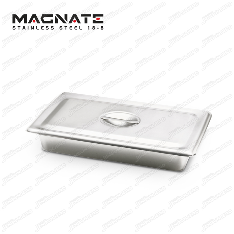 กล่องใส่เครื่องมือแพทย์สแตนเลส พร้อมฝา 0162