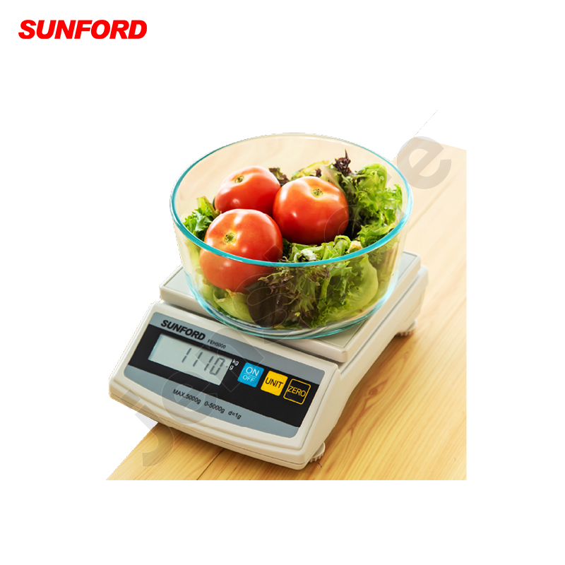 เครื่องชั่งดิจิตอลตั้งโต๊ะ พิกัด 5 กก. SUNFORD FEH5000
