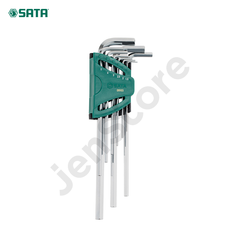 ชุดประแจแอลหกเหลี่ยมก้านยาวพิเศษ 9 ชิ้น SATA 09103