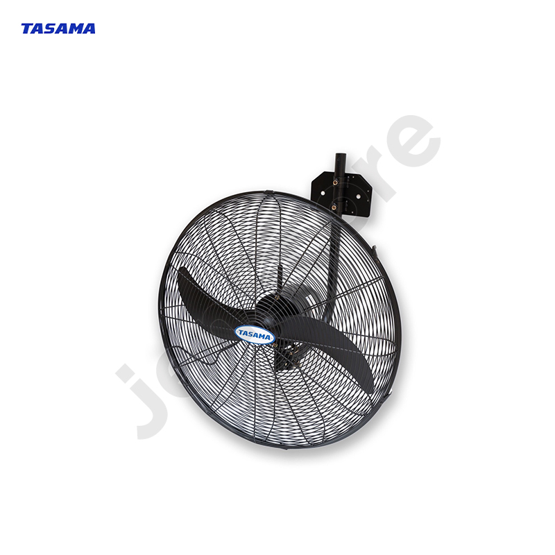 High Velocity Wall-Mounted Industrial Fan with Black Two-Blade 26 inch ...