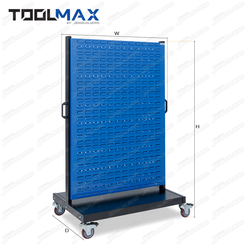 จำหน่าย แผงแขวนเครื่องมือช่าง โครงแผงแขวนเครื่องมือและกล่องอะไหล่ติดล้อ 2 ด้าน TP-233M - เจนสโตร์