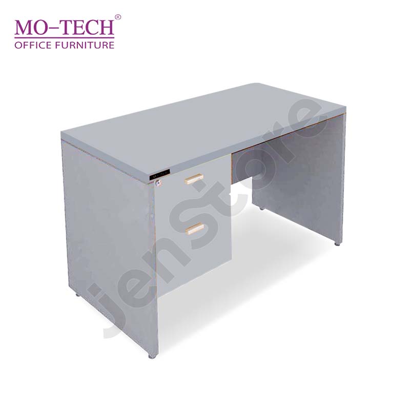 โต๊ะทำงาน ลิ้นชัก 2 ชั้น ด้านซ้าย สีเทาอ่อน W1200xD600xH750 มม. MO-TECH 2D1220
